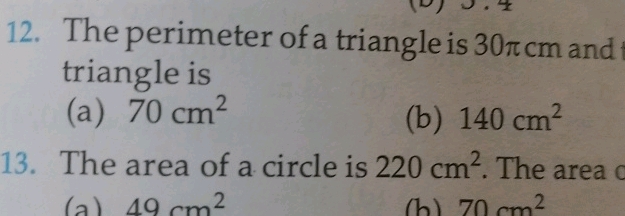 12 The perimeter of a triangle is 30 cm and | StudyX