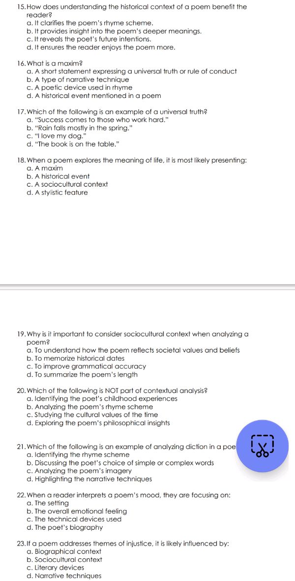 15 How does understanding the historical | StudyX
