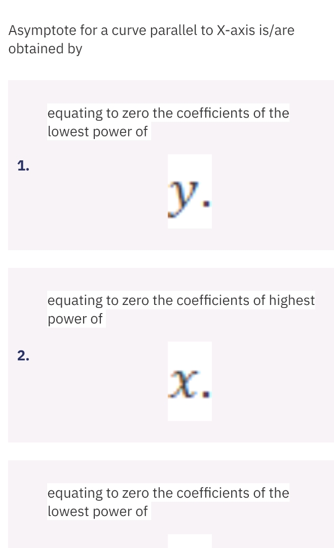 Asymptote for a curve parallel to X-axis | StudyX