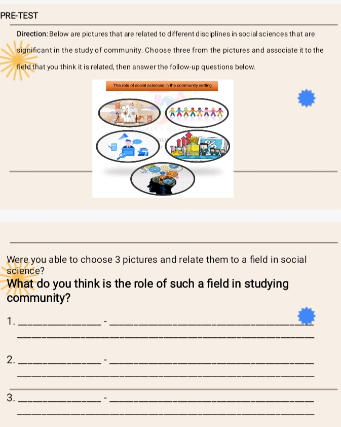 Direction Below are pictures that are | StudyX