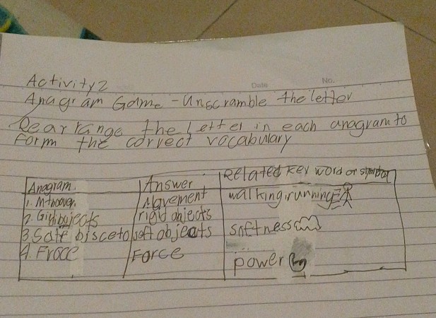 Activity 2 Anagram Game - Unscramble the | StudyX