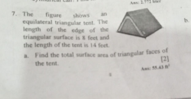 7 The figure shows an equilateral triangular | StudyX