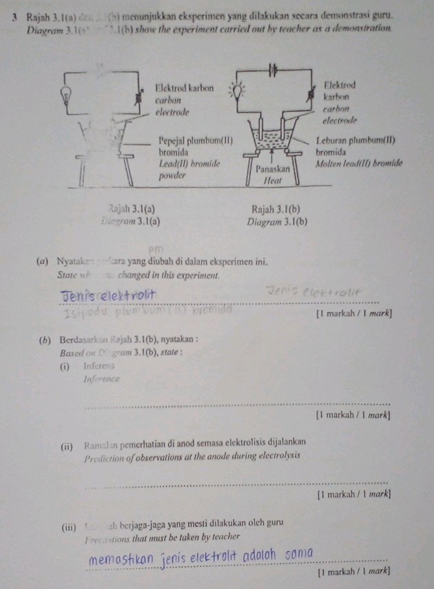 3 Rajah 31(a) dan 31(b) menunjukkan | StudyX