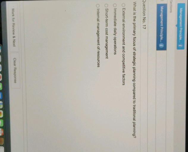 What is the primary focus of strategic | StudyX