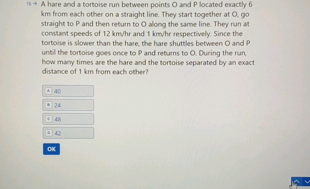 16 A hare and a tortoise run between points | StudyX