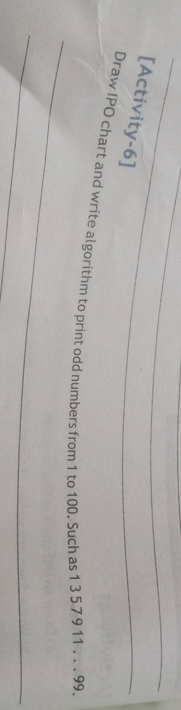 Draw IPO chart and write algorithm to print | StudyX