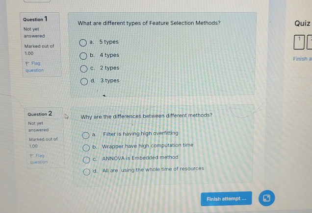 Question 1 What are different types of | StudyX