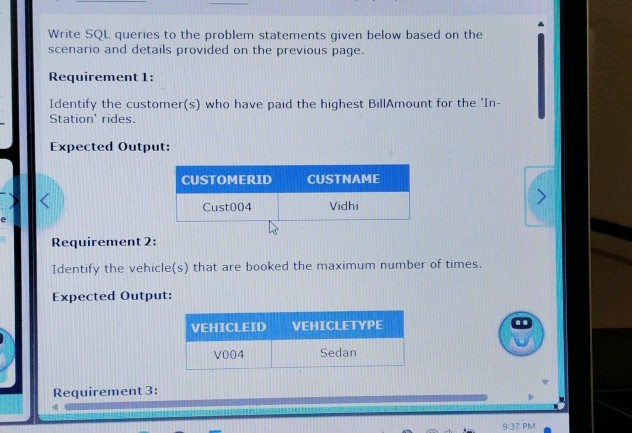 Write SQL queries to the problem statements | StudyX