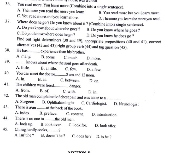 36 You read more You learn more (Combine | StudyX