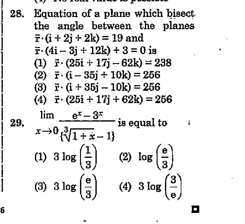 28 Equation of a plane which bisect the | StudyX