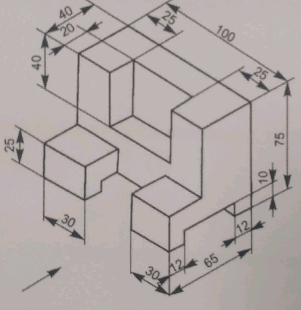 The image contains a 3D drawing of an object | StudyX