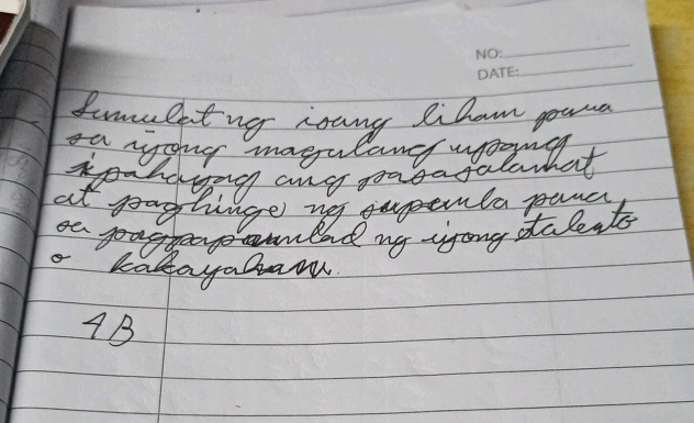 Sumulat ng isang liham para sa iyong | StudyX