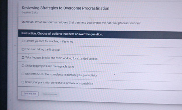 Reviewing Strategies to Overcome | StudyX