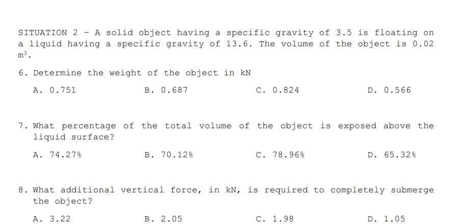 SITUATION 2 - A solid object having a | StudyX