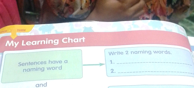 My Learning Chart Sentences have a naming | StudyX