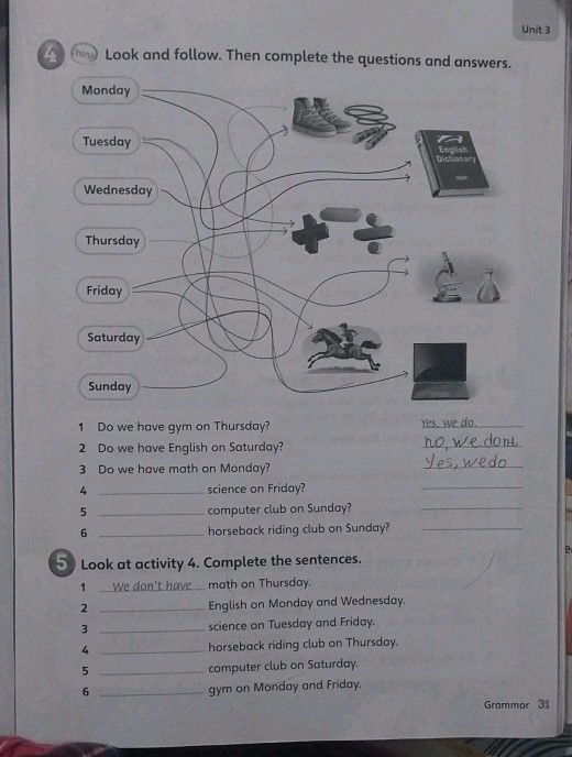 4thing Look and follow Then complete the | StudyX