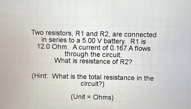 Two resistors R1 and R2 are connected in | StudyX