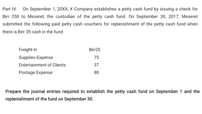 Part IV On September 1 20XX X Company | StudyX