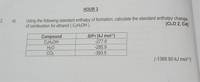 Using the following standard enthalpy of | StudyX