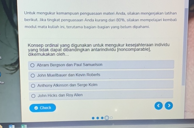Konsep ordinal yang digunakan untuk mengukur | StudyX