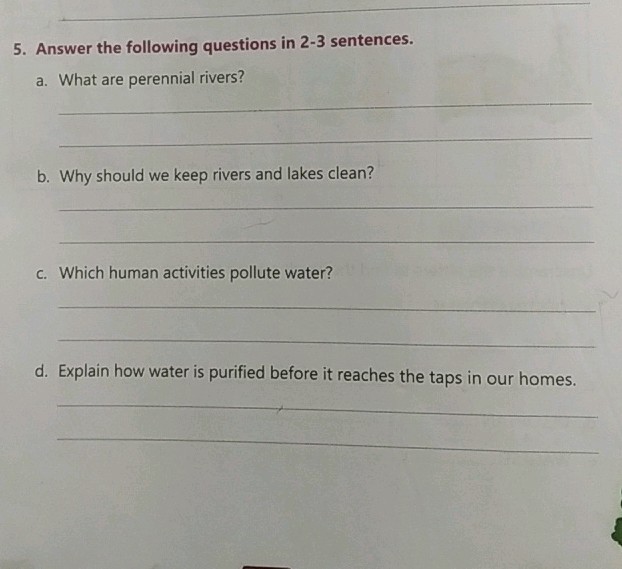 5 Answer the following questions in 2-3 | StudyX
