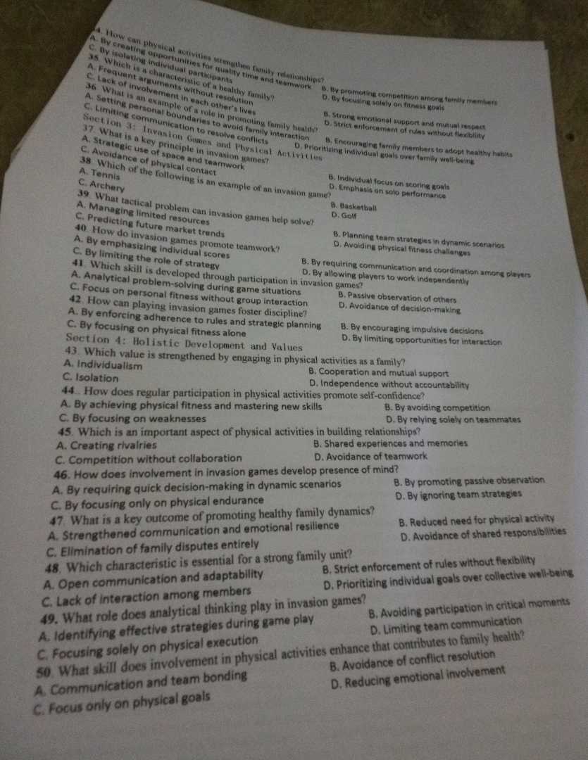 4 How can physical activities strengthen | StudyX