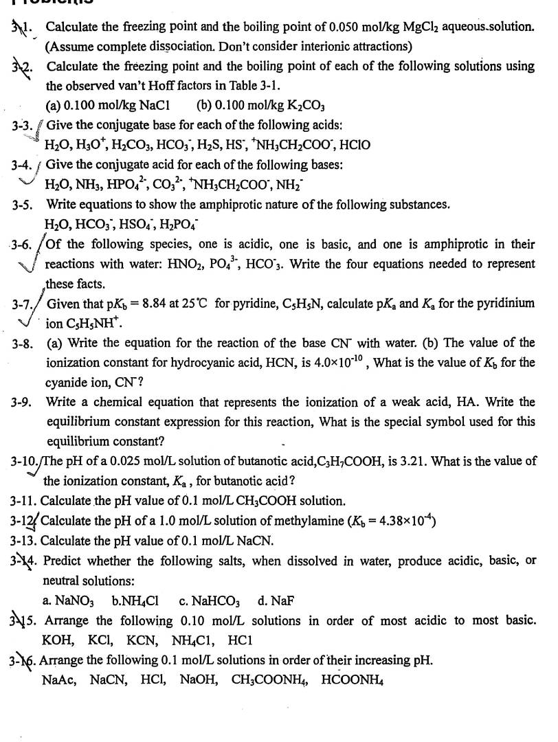 31 Calculate the freezing point and the | StudyX
