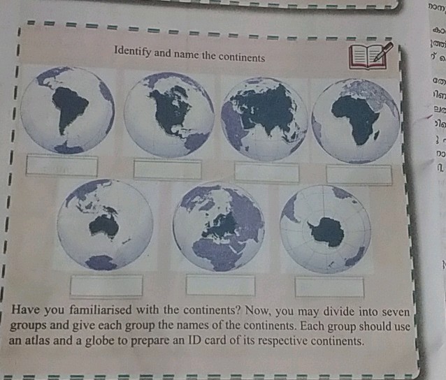 Identify and name the continents Have you | StudyX