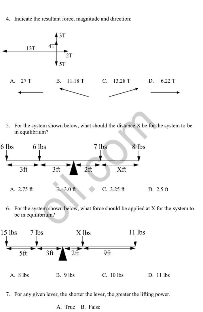 4 Indicate the resultant force magnitude and | StudyX