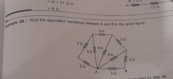 Example 26 Find the equivalent resistance | StudyX