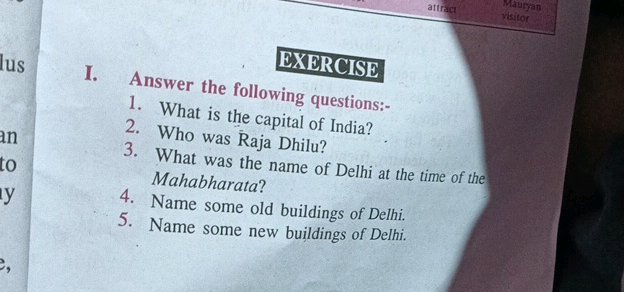 EXERCISE I Answer the following questions- 1 | StudyX