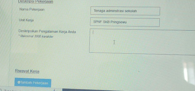 Deskripsi Pekerjaan Nama Pekerjaan Tenaga | StudyX
