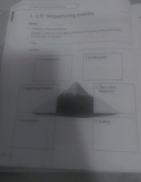 19 Sequencing events Focus 1 Choose a story | StudyX