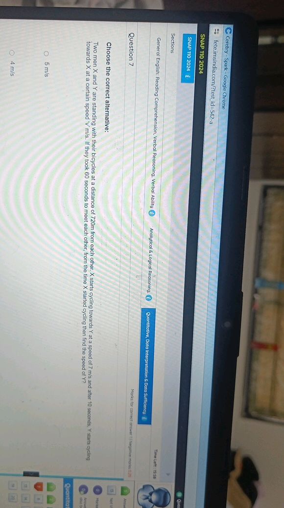 Question 7 Choose the correct alternative | StudyX