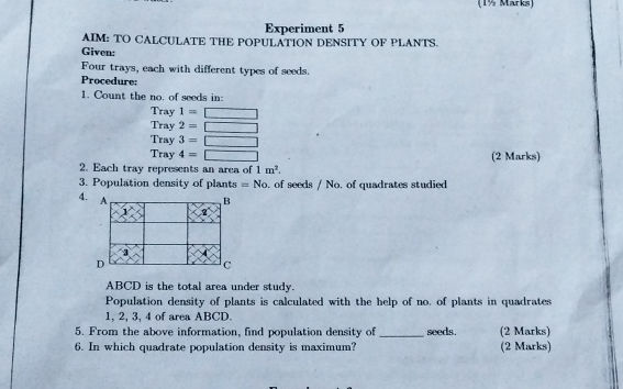 Experiment 5 AIM TO CALCULATE THE POPULATION | StudyX