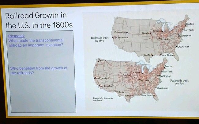 Railroad Growth in the US in the 1800s | StudyX