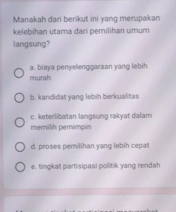 Manakah dari berikut ini yang merupakan | StudyX