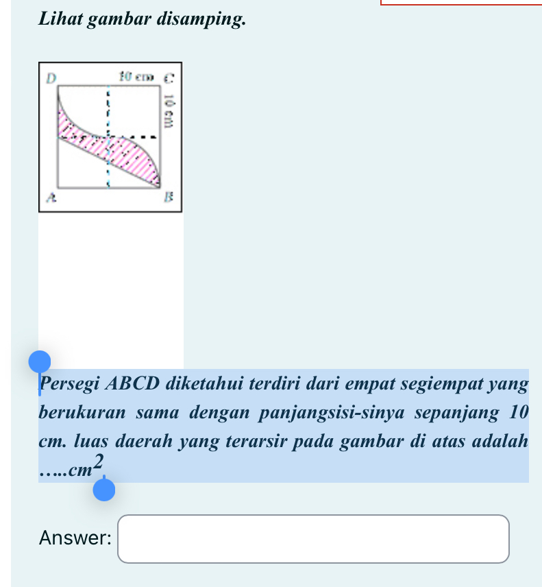 Lihat gambar disamping Persegi ABCD | StudyX