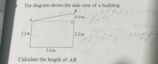 The diagram shows the side view of a | StudyX