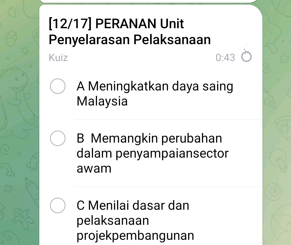 12/17 PERANAN Unit Penyelarasan Pelaksanaan | StudyX
