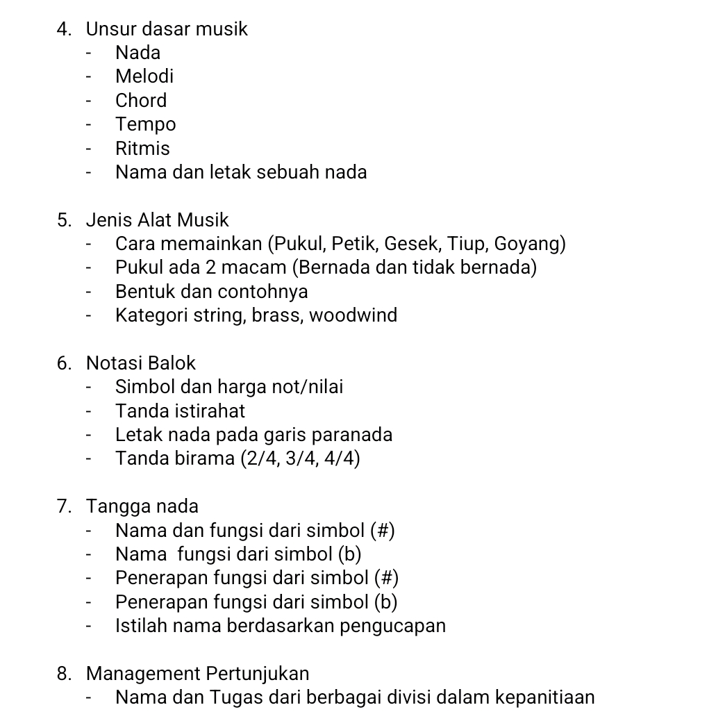 4 Unsur dasar musik - Nada - Melodi - Chord | StudyX
