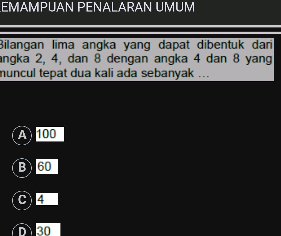 Bilangan lima angka yang dapat dibentuk dari | StudyX