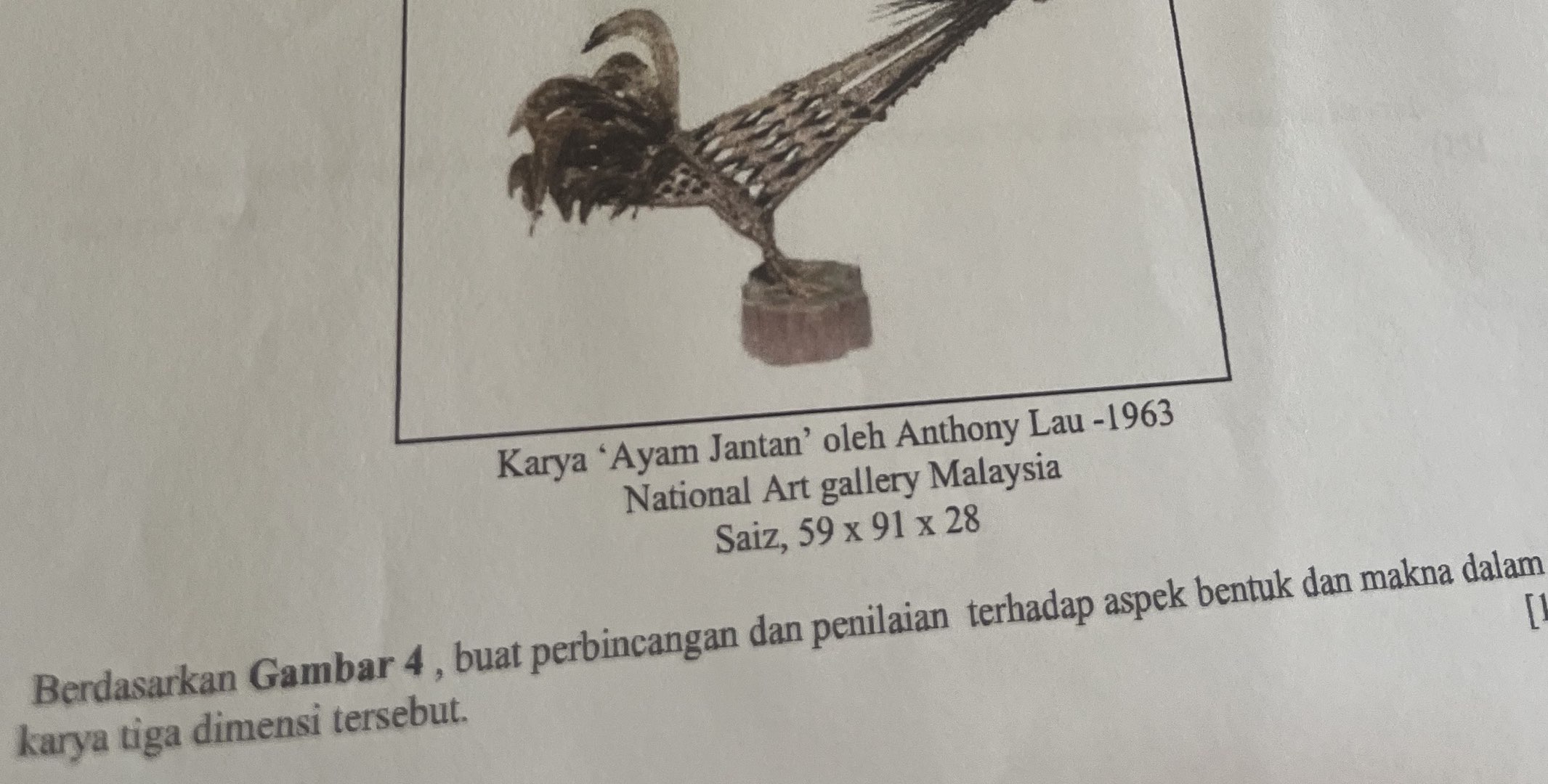 Karya Ayam Jantan oleh Anthony Lau -1963