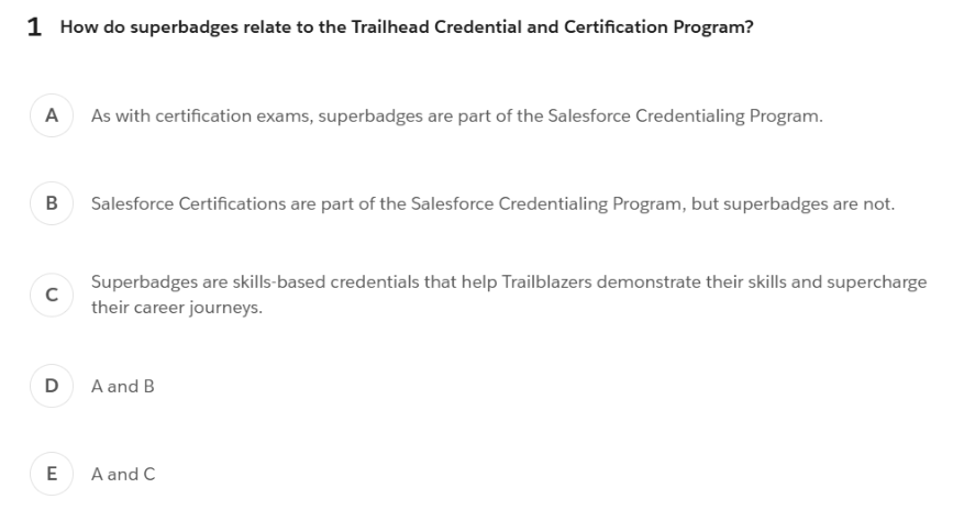 1 How do superbadges relate to the Trailhead | StudyX