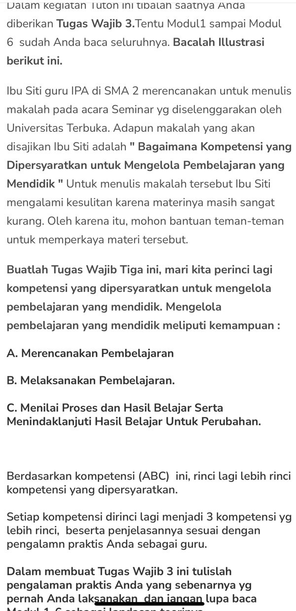 Dalam kegiatan Tuton ini tibalan saatnya | StudyX