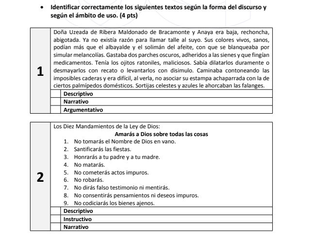 Identificar correctamente los siguientes | StudyX