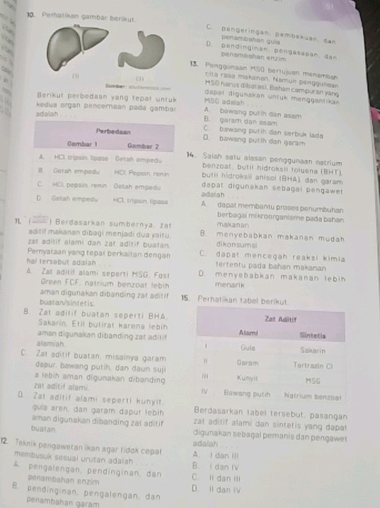 10 Perhatikan gambar berikut (10 (2) Berikut | StudyX
