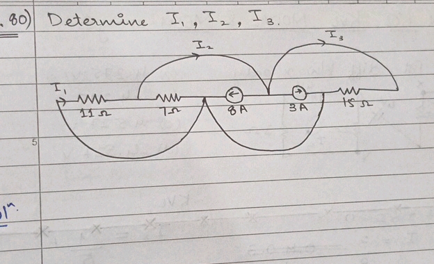 Determine I1 I2 I3 The image contains a | StudyX