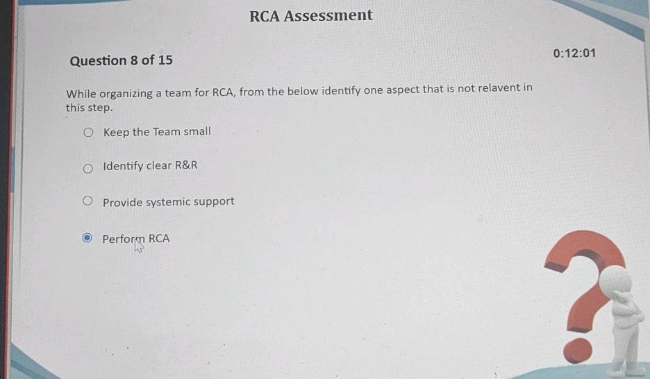 Question 8 of 15 While organizing a team for | StudyX