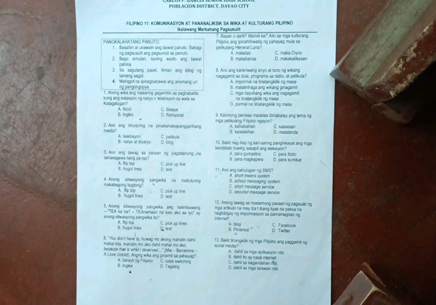 PANGKALAHATANG PANUTO 1 Basahin at unawain | StudyX